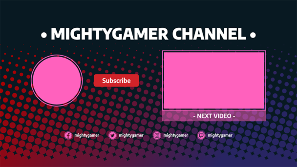 45 YouTube End Screen Templates - Design Hub