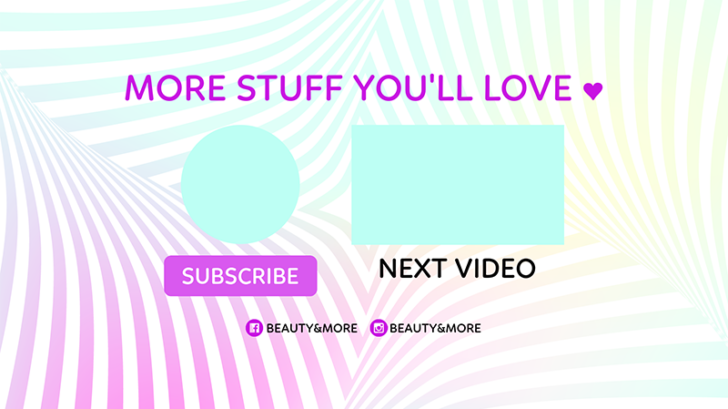 45 YouTube End Screen Templates - Design Hub