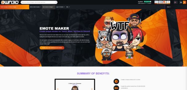 Twitch Emote Makers (Free & Premium) - Design Hub