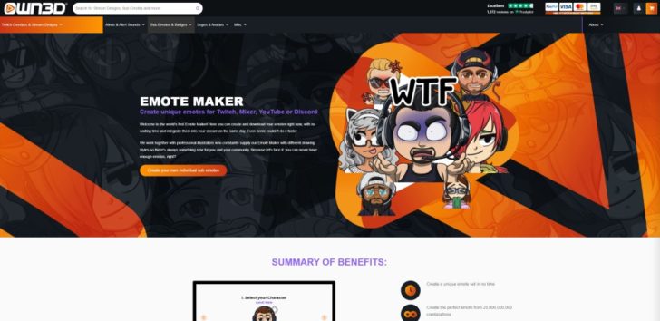 Twitch Emote Makers (Free & Premium) - Design Hub