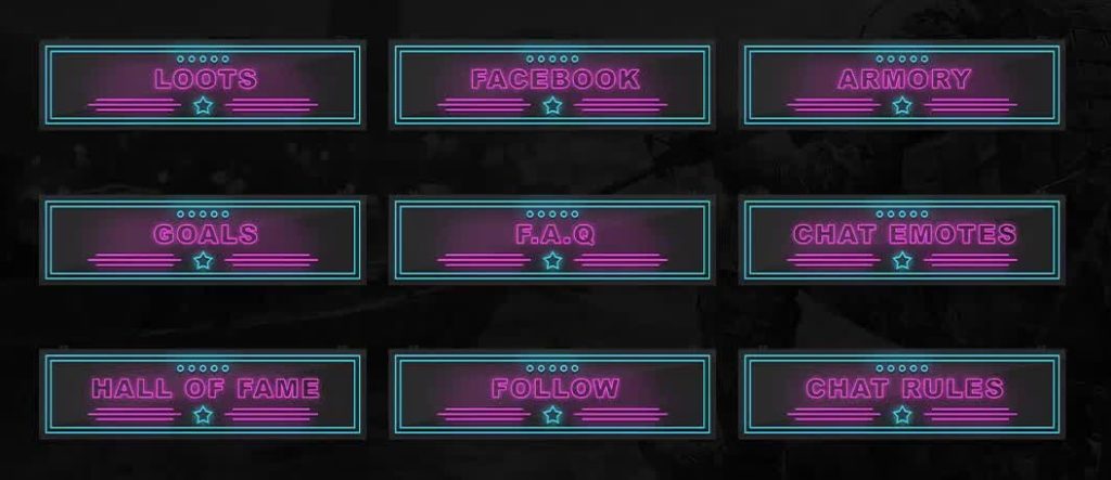 50+ Free Twitch Panel Templates - Design Hub