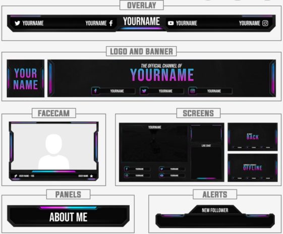 40+ Free Stream Packages & Themes - Design Hub