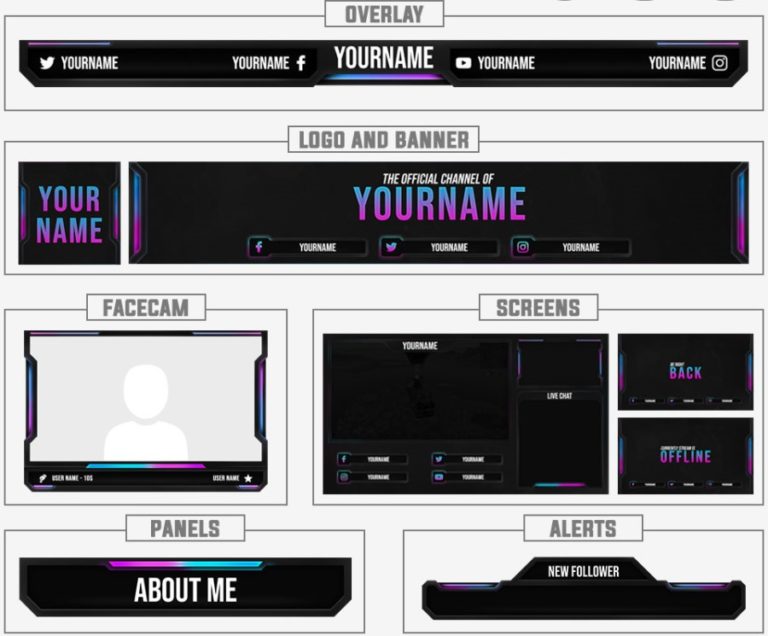 40+ Free Stream Packages & Themes - Design Hub
