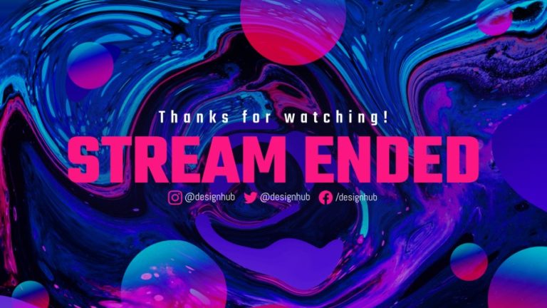 60+ Stream Ending Screens (Free & Premium) - Design Hub