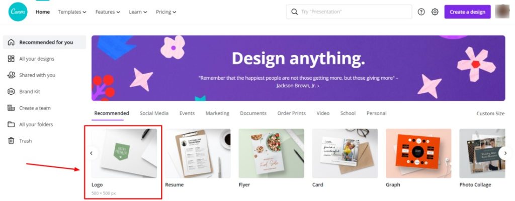 How To Create a Logo on Canva (For Free) - Design Hub