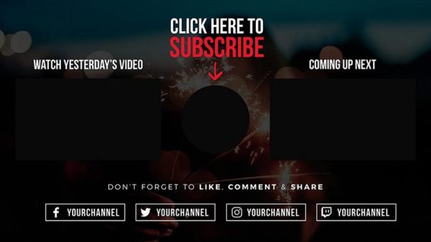 40+ YouTube Outro Templates: PSD and After Effects (Free & Premium)
