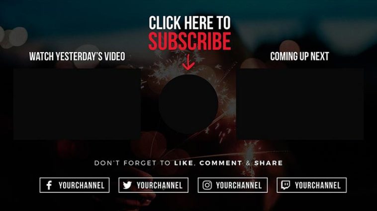 40+ YouTube Outro Templates: PSD and After Effects (Free & Premium)
