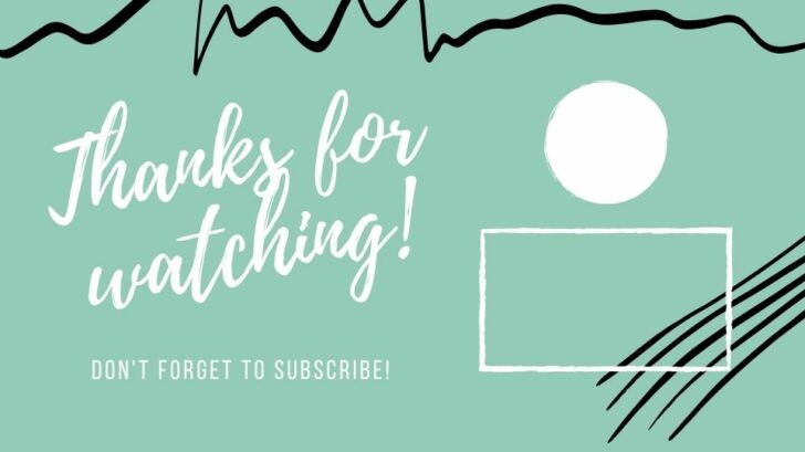 50+ Thanks For Watching Outro Templates - Design Hub