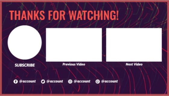 50+ Thanks For Watching Outro Templates - Design Hub