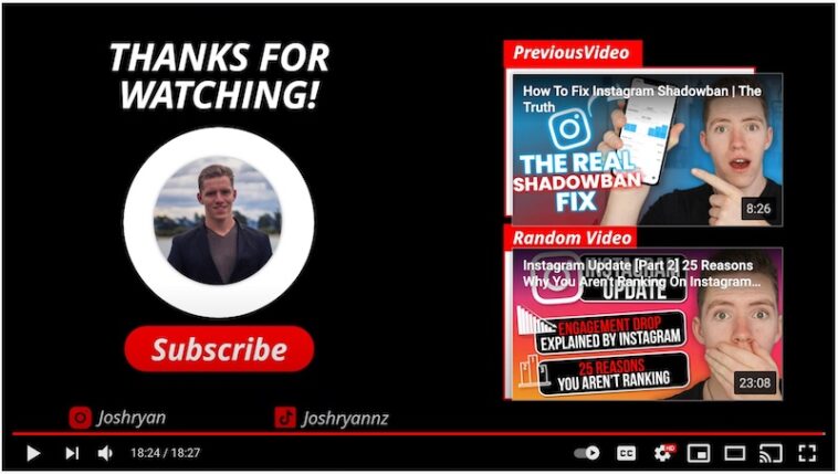 How To Make A YouTube End Screen - Design Hub