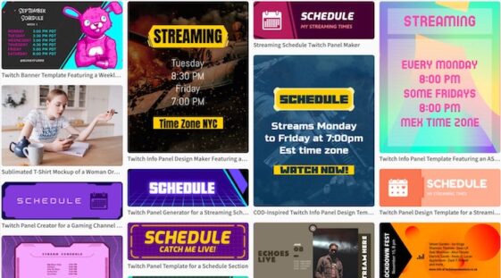 Best Stream Schedule Makers & Tools (Free & Paid) - Design Hub