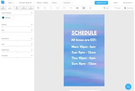 Best Stream Schedule Makers & Tools (Free & Paid) - Design Hub