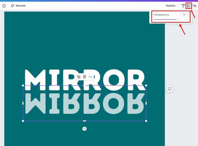 How To Create a Mirror Effect in Canva (5 Easy Steps)