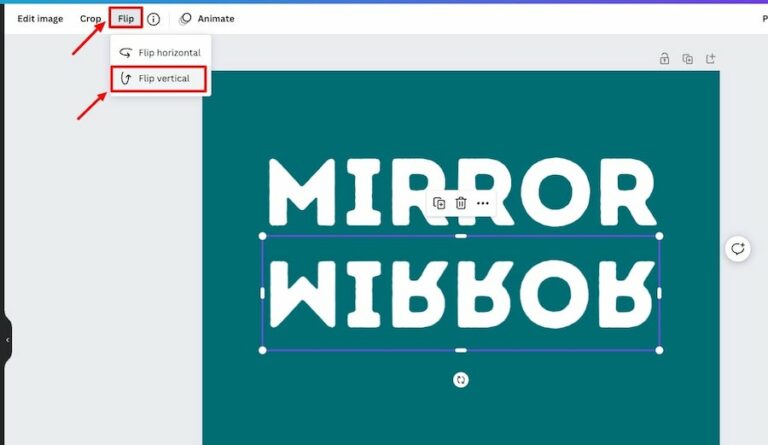 How To Create a Mirror Effect in Canva (5 Easy Steps)