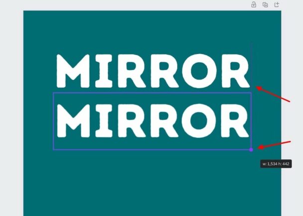 How To Create a Mirror Effect in Canva (5 Easy Steps)