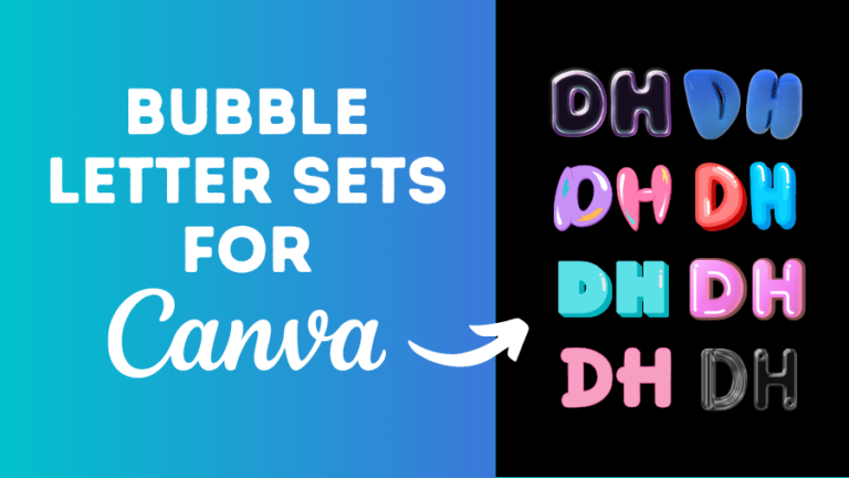 20+ Bubble Letters in Canva: Full sets - Design Hub