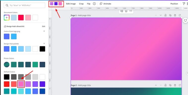 How To Make a Gradient in Canva - Design Hub