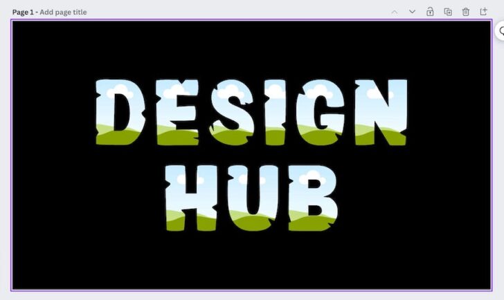 How To Create a Text Mask in Canva Using Letter Frames