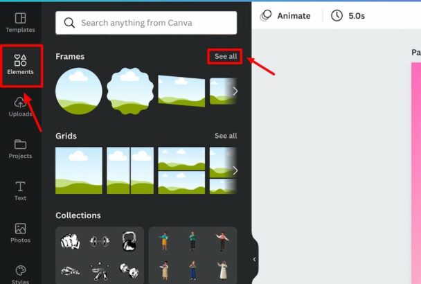 How to Use Frames in Canva (incl. Free Frame Sets)