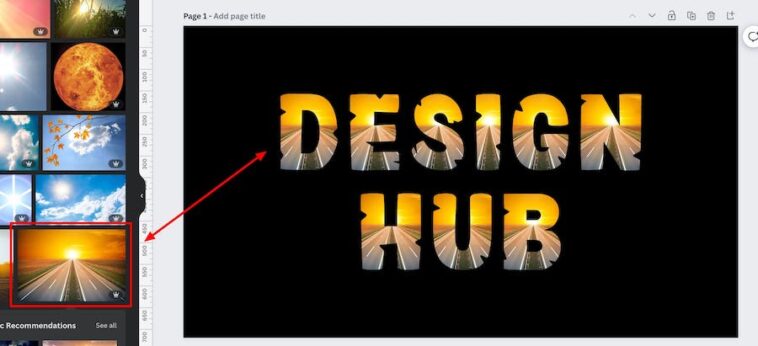 How To Create a Text Mask in Canva Using Letter Frames
