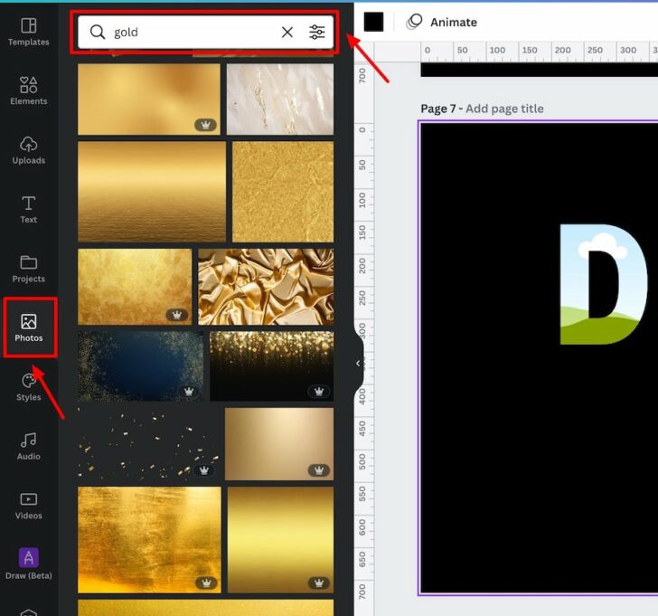 How To Make Silver and Gold Letters in Canva - Design Hub