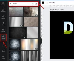 How To Make Metallic Letters in Canva - Design Hub