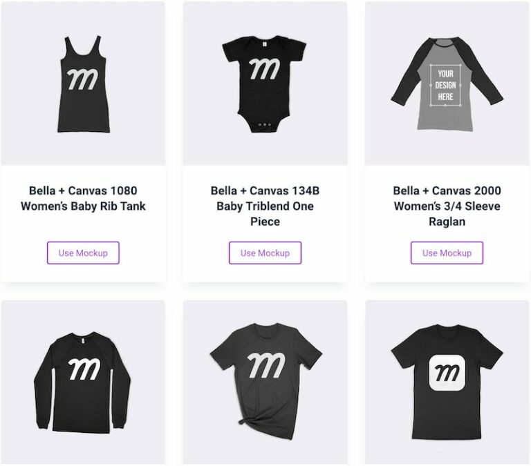 4 Best Bella + Canvas Mockup Generators (Free & Paid)