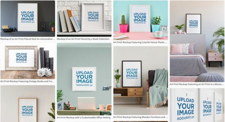 30+ Free Art Print Mockups (Online & PSD Templates)