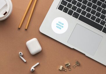 30+ Free Sticker Mockups (Online & PSD Templates)