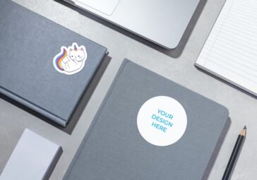 30+ Free Sticker Mockups (Online & PSD Templates)