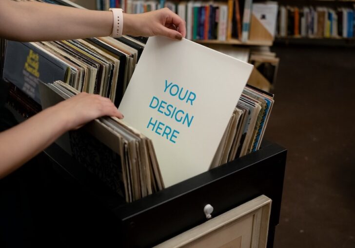 20+ Free Vinyl Mockups (Online & PSD Templates)
