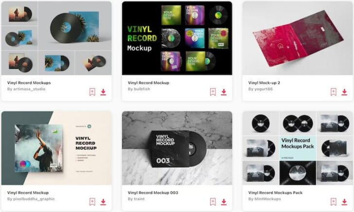 20+ Free Vinyl Mockups (Online & PSD Templates)