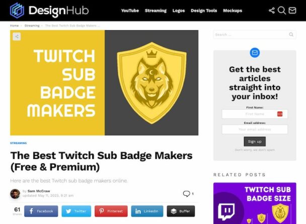70+ Free Twitch Sub Badges (& Where To Find More)