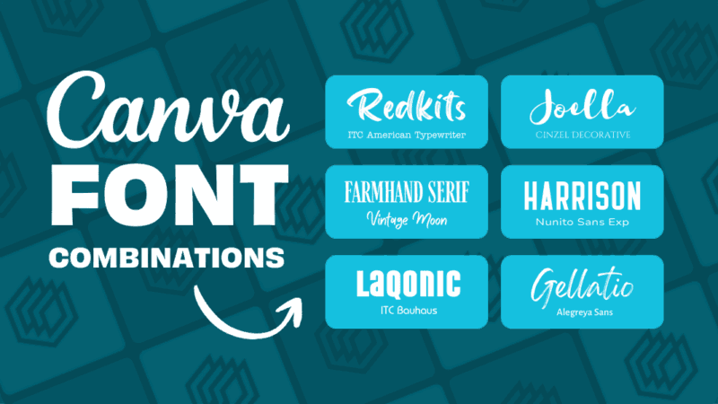 Canva Font Combinations: Guide & Resource (100+ font pairings)