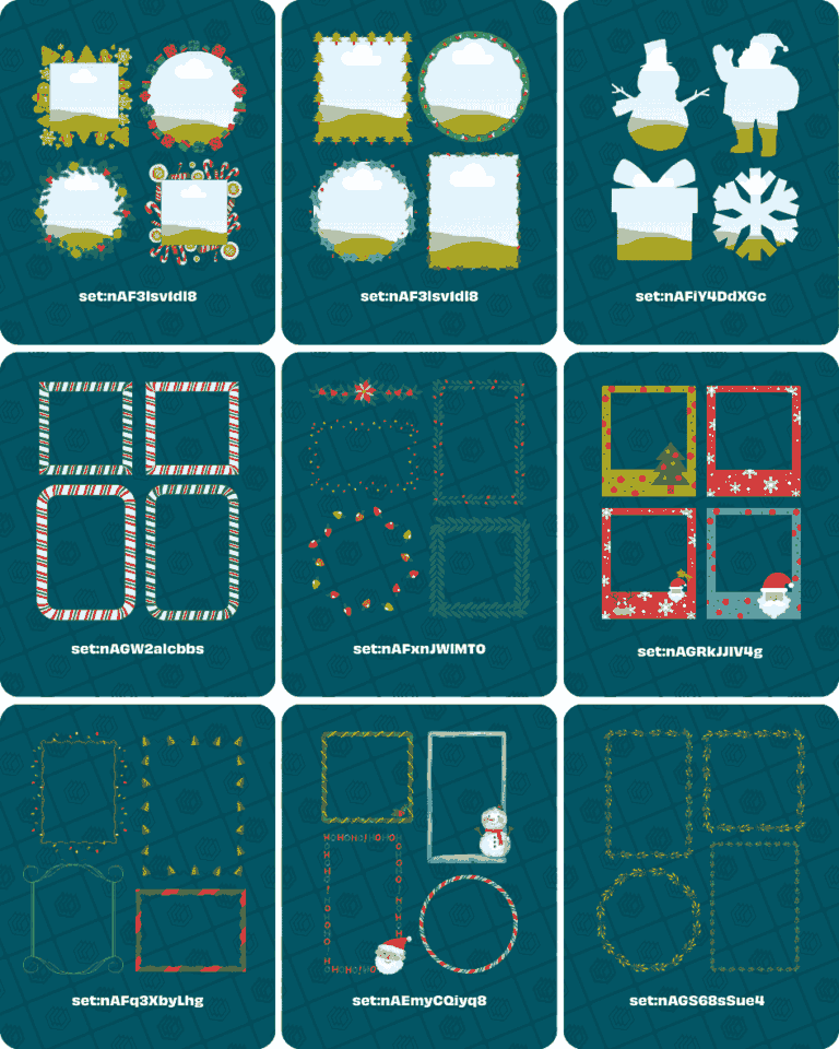 100+ Canva Christmas Element Codes & Sets
